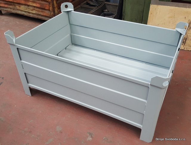 Bedna kovová paletová - NOVÁ #10836